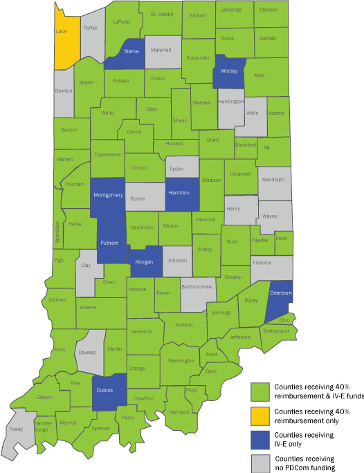 CCAA: County Participation Map & Reimbursement History
