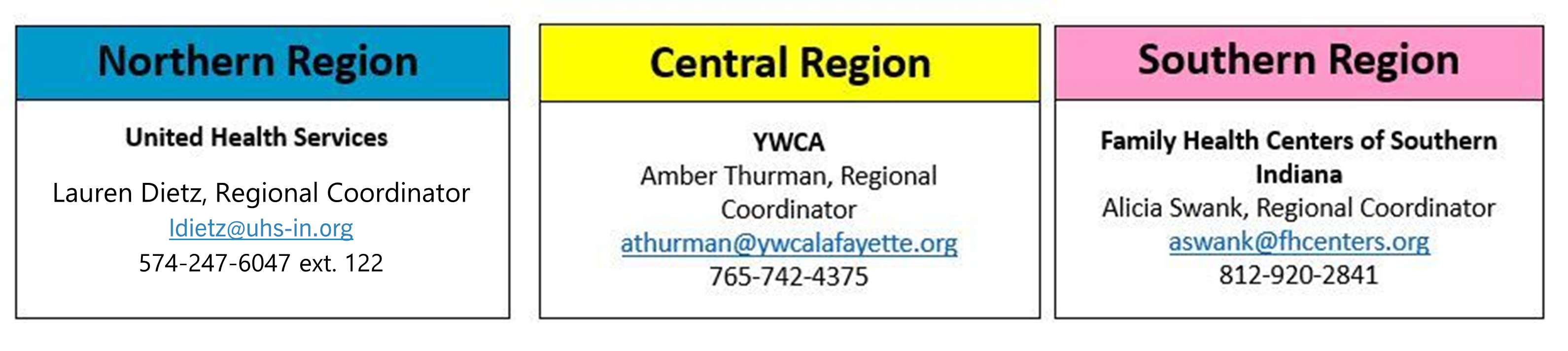 Health: CDPC: Contact the Indiana Breast and Cervical Cancer Program