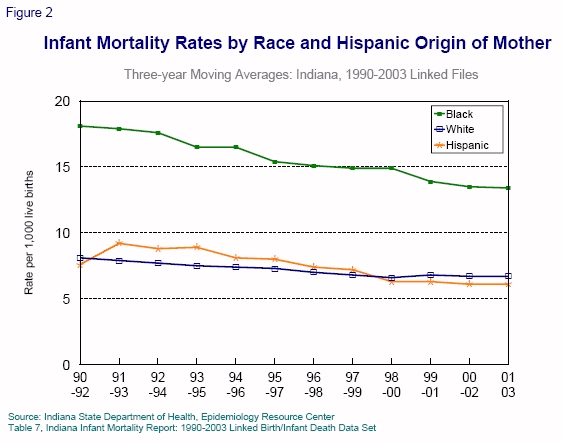 Infant Mortality 1990-2003 - Figure 2