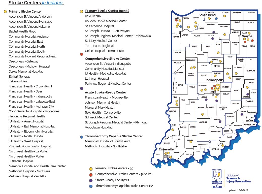 Health: Trauma System/Injury Prevention: Indiana Stroke Centers