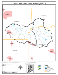IDEM: Nonpoint Source: Twin Creek-Lick Branch WMP 56800