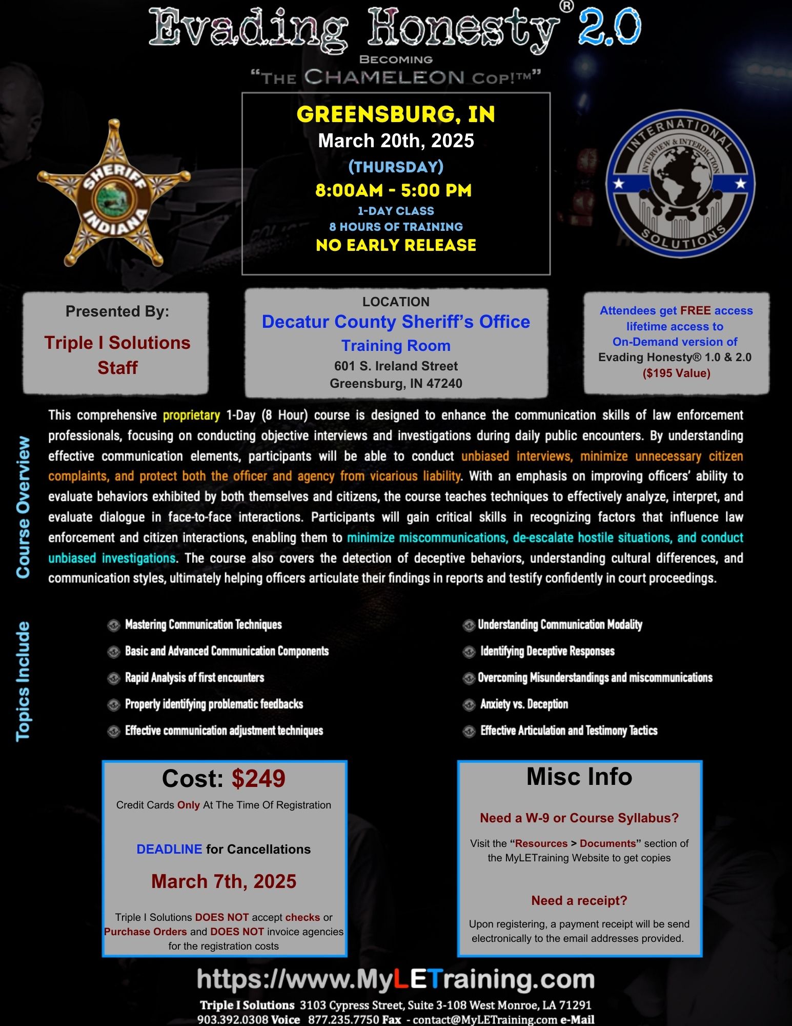ILEA: Off-Site & In-Service Training