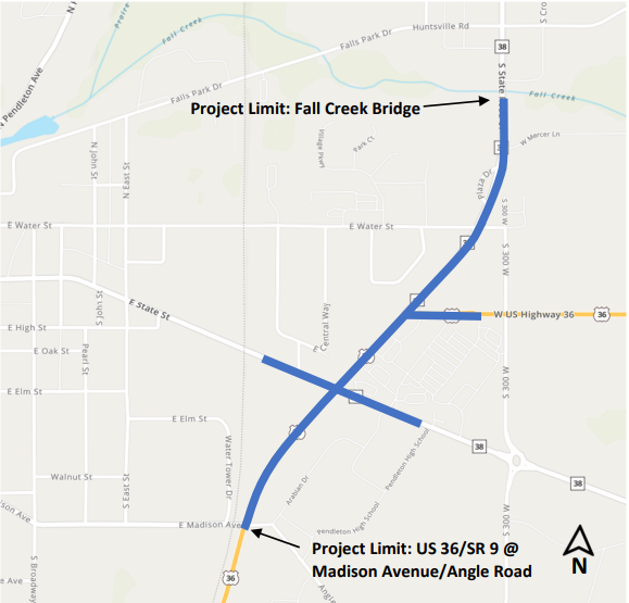 INDOT: US 36 / SR 9 Added Travel Lanes and Pedestrian Connectivity in ...